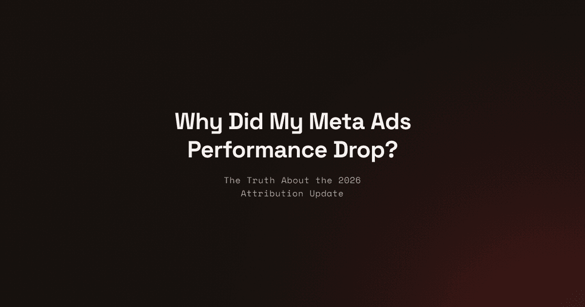 Why Did My Meta Ads Performance Drop? The 2026 Attribution Update ...